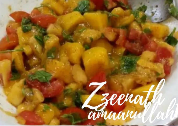 Ripe Mango Tomato Salsa Recipe by ZMA - Cookpad