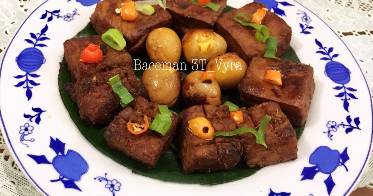 Resep Baceman Tahu Tempe Telur oleh Elvyra Diar - Cookpad