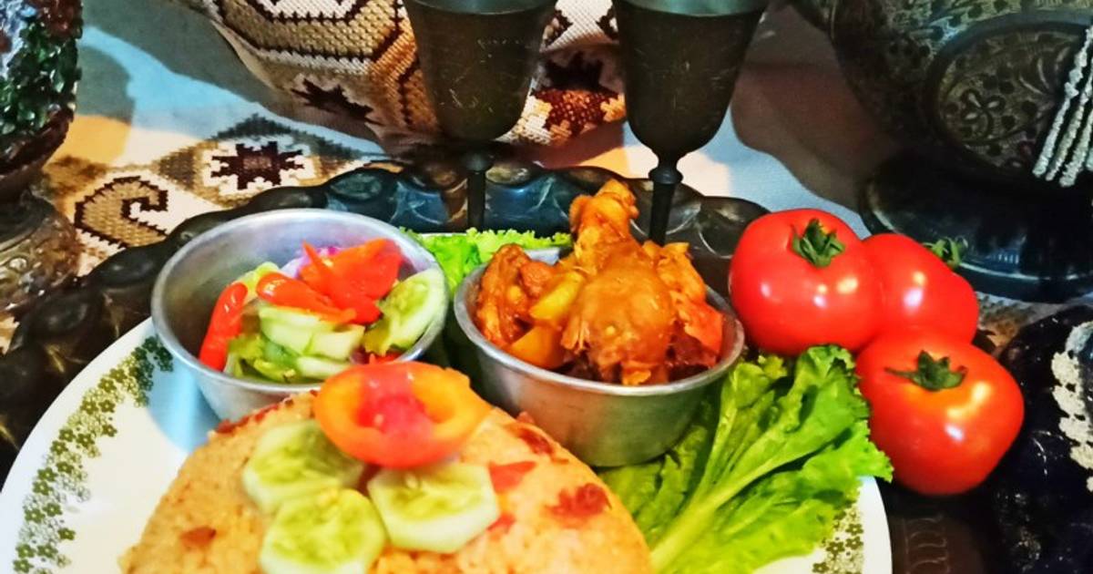 Resep Timman Ahmar (Iraqi Tomato Rice) dengan Indian Chicken Curry oleh ...