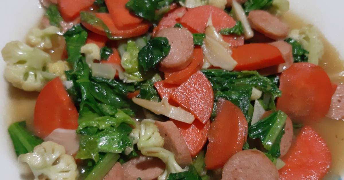 55 resep capcay bumbu instan sosis enak dan mudah - Cookpad