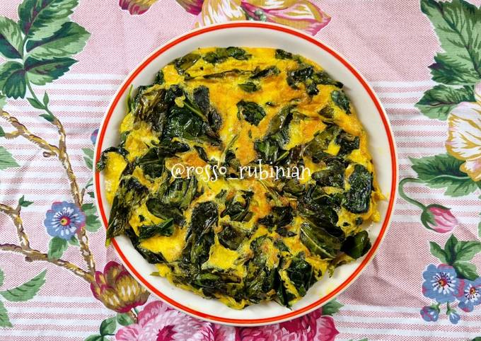Ricetta Frittata con foglie di cavolo rapa di rosso rubinian - Cookpad