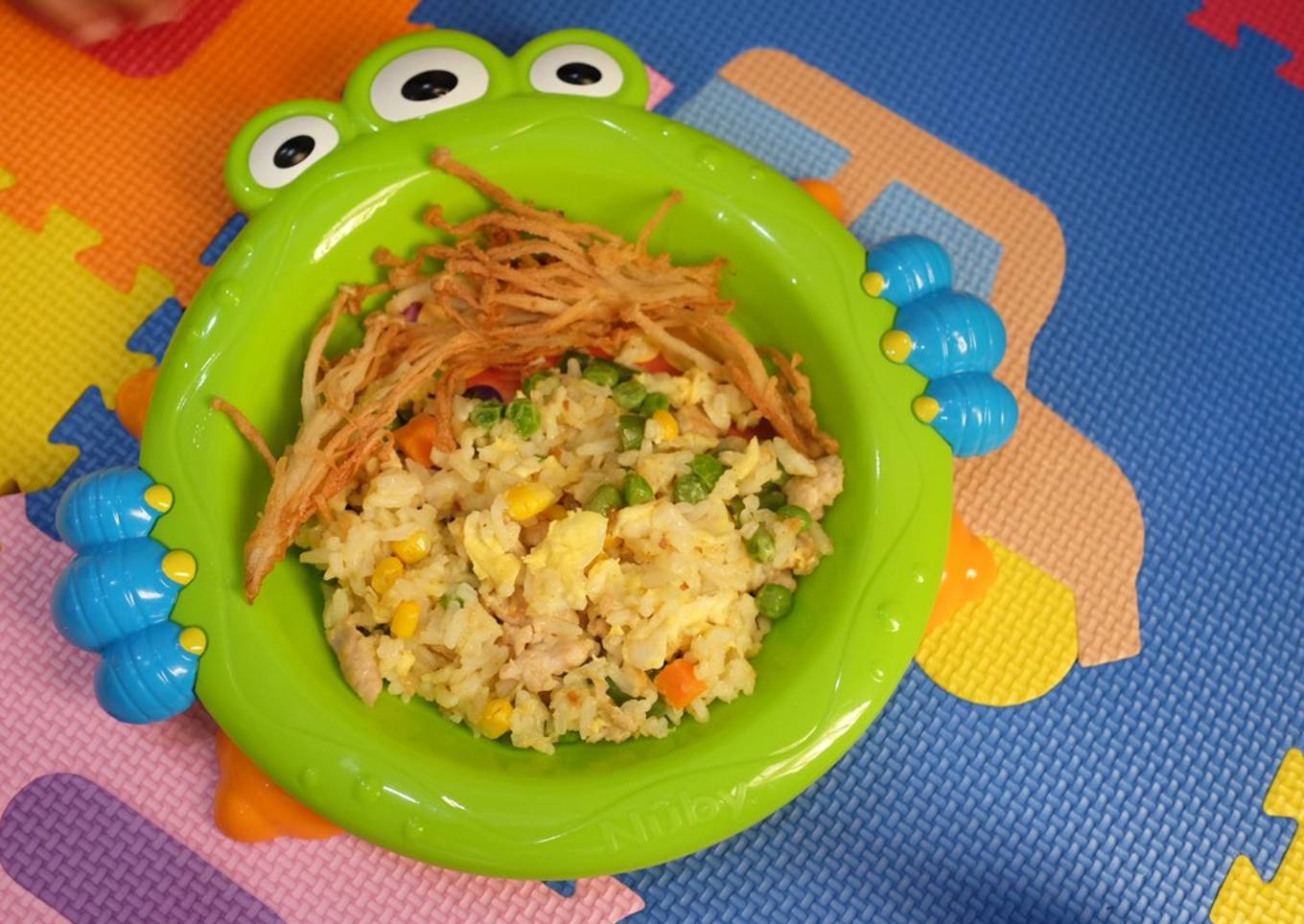 Simak Resep Menu Anak Nasi Goreng Curry With Crispy Enoki Dijamin Suka