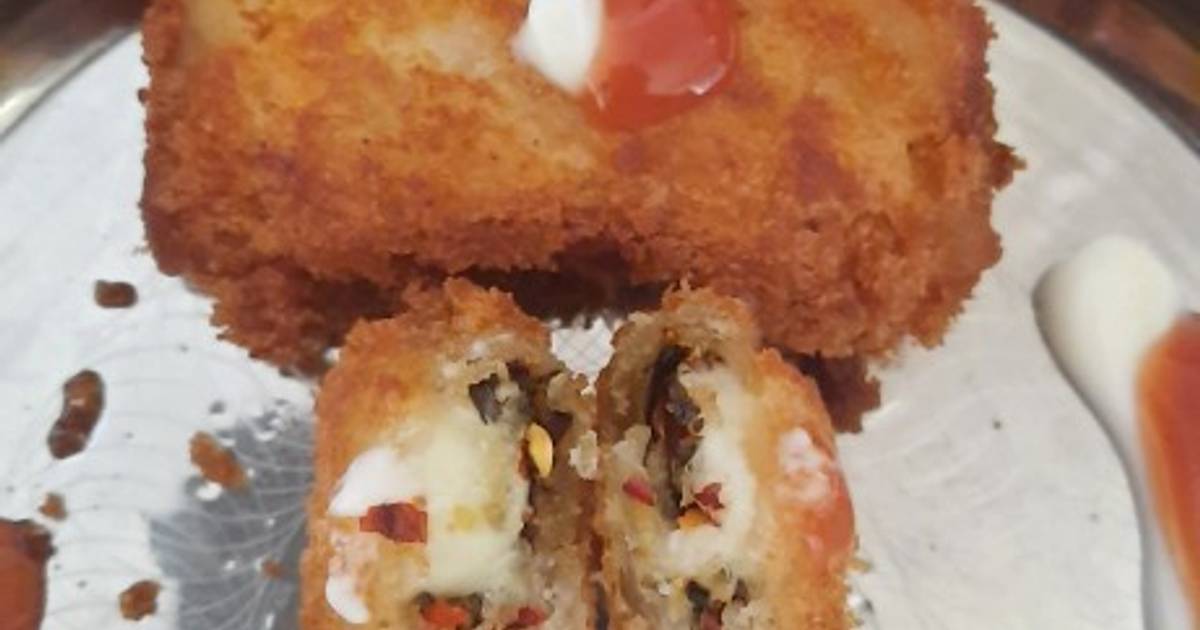 Sweety Lalani દ્વારા રેસીપી બ્રેડ ચીઝ પોકેટ (Bread Cheese pocket recipe ...