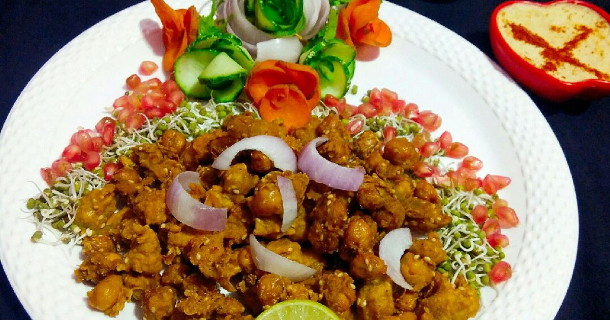 Punjabi Crispy Chana Karare Recipe by Nirmala Panda - Cookpad