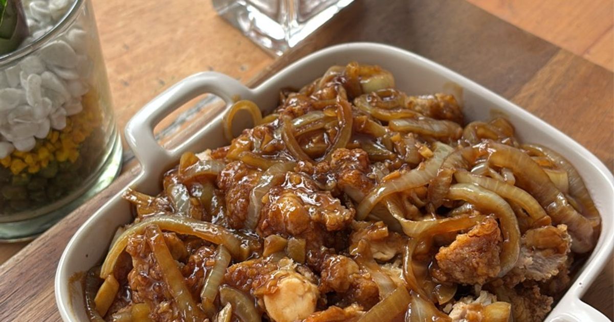 Resep Ayam Saus Karamel (Glazed Caramel Chicken) 🍗🧅 oleh Cooking Nana ...