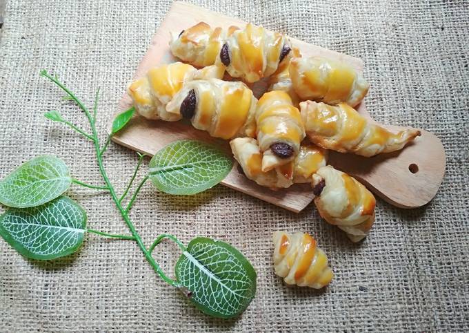 Resep Mini Croissants Chocolate 🍫 Puff Pastry oleh Putri (Dapur Ryuna ...