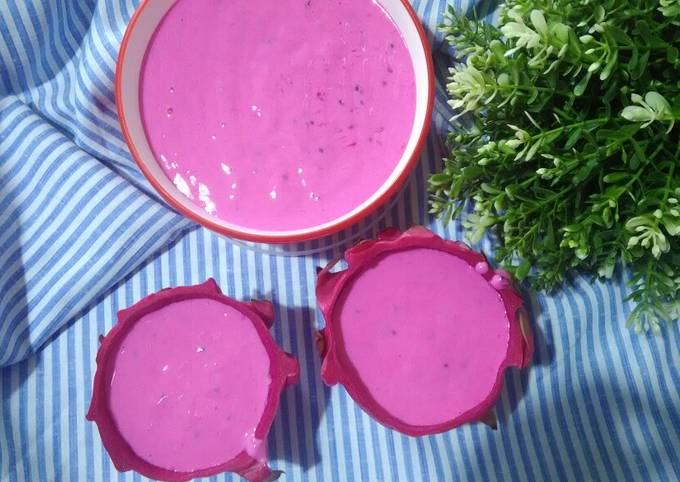 Resep Es Cream Buah Naga oleh Novi Herawati - Cookpad