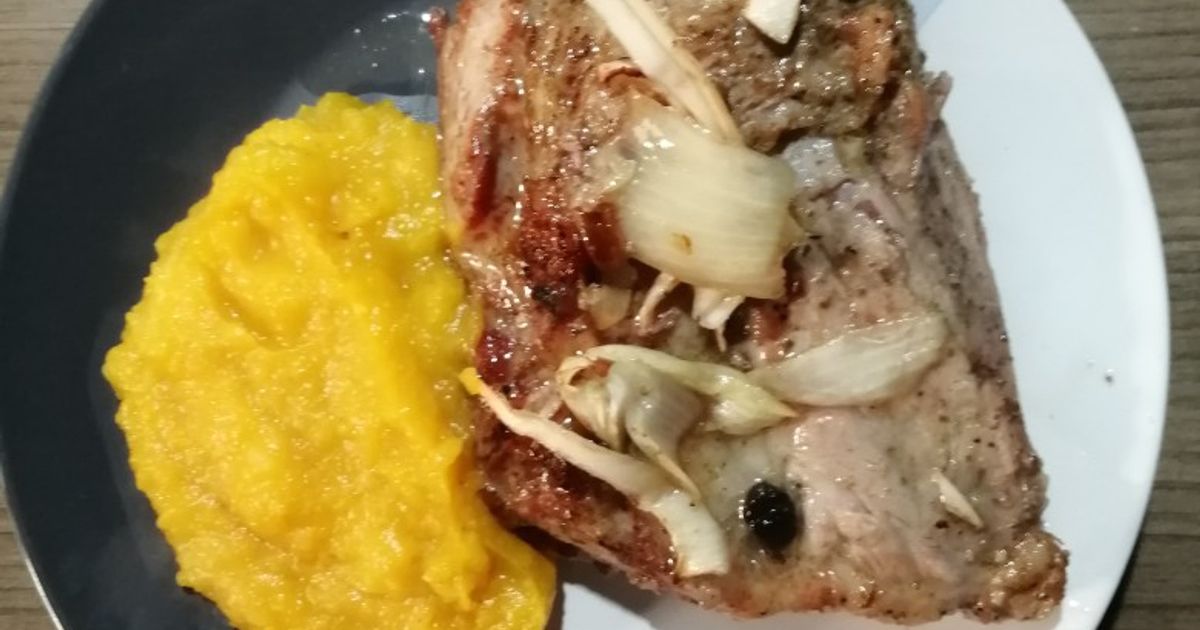Puré De Zapallo Con Costillar De Cerdo Receta de _elconejodelaluna- Cookpad