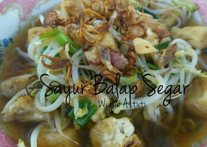Resep Sayur Balap Segar oleh Widjie Astuti - Cookpad