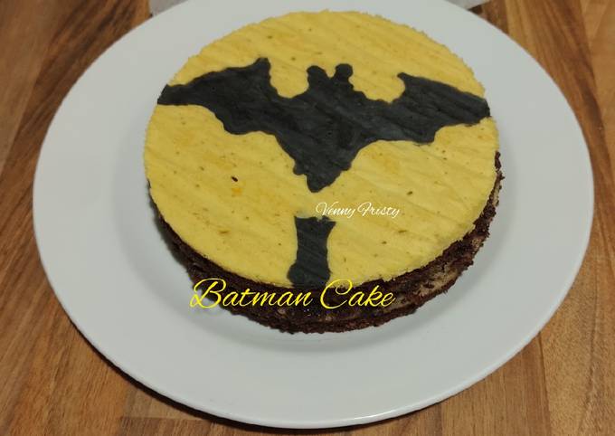 Resep Kue Kukus Batman || Steam Batman cake oleh Venny Fristy - Cookpad