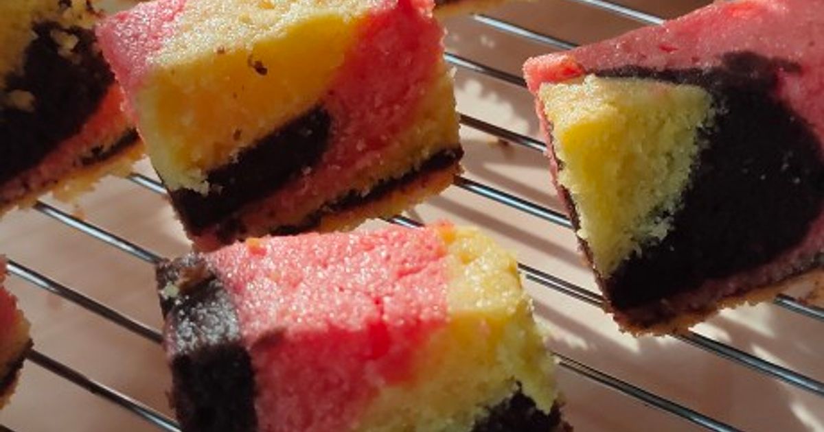 Resep Sunkist Cake Colourfull oleh Yusra Sfa - Cookpad