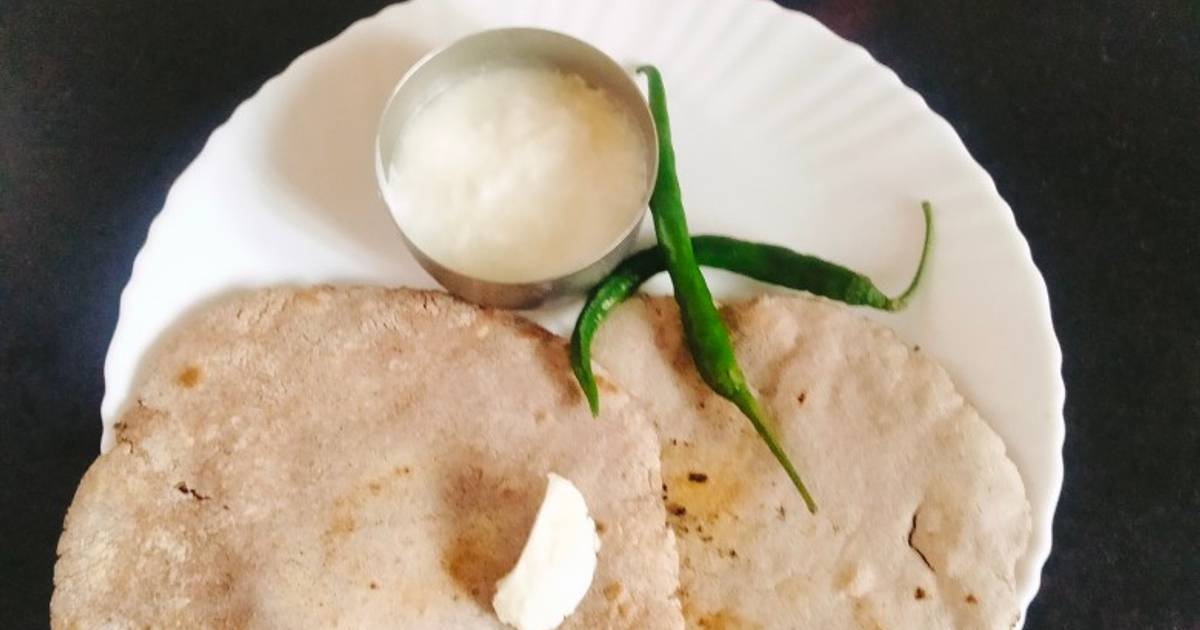 Whole Ragi Ginger 😋 paratha (Ragi flour Roti) Recipe by Jyoti Prakash ...