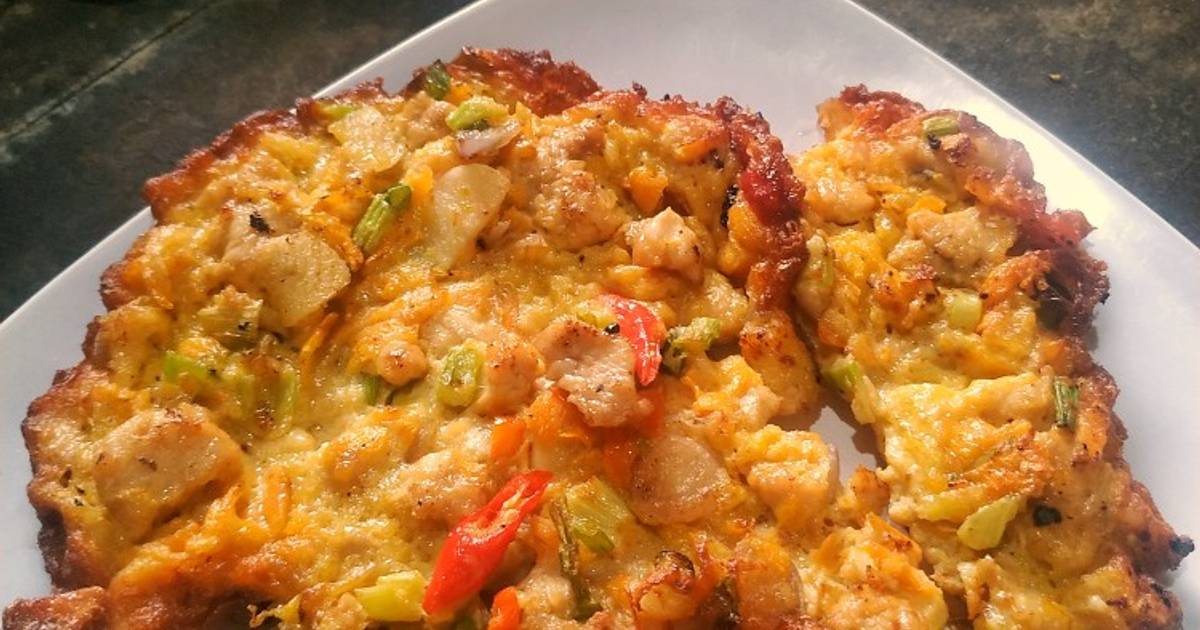 Resep Telur dadar ayam giling oleh Saluna Mahira - Cookpad