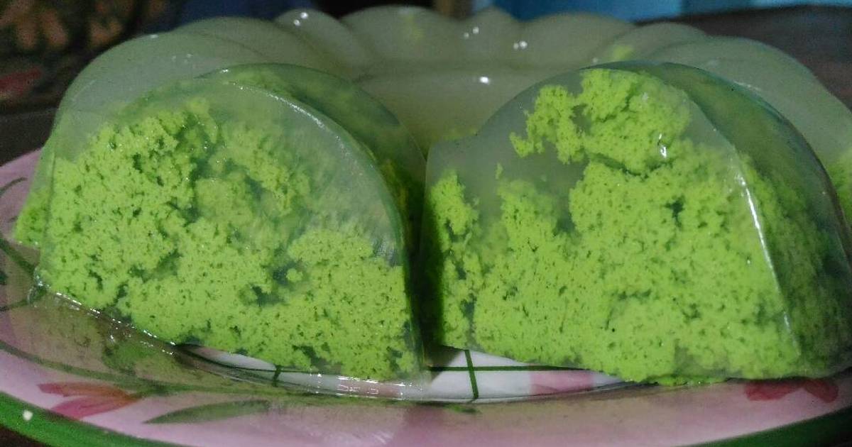 Resep Pudding Lumut Pandan oleh Wiwit Ruspa - Cookpad