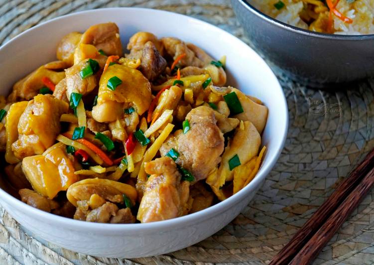 Cách Làm Món Gà rang gừng nghệ của huongiangbui - Cookpad