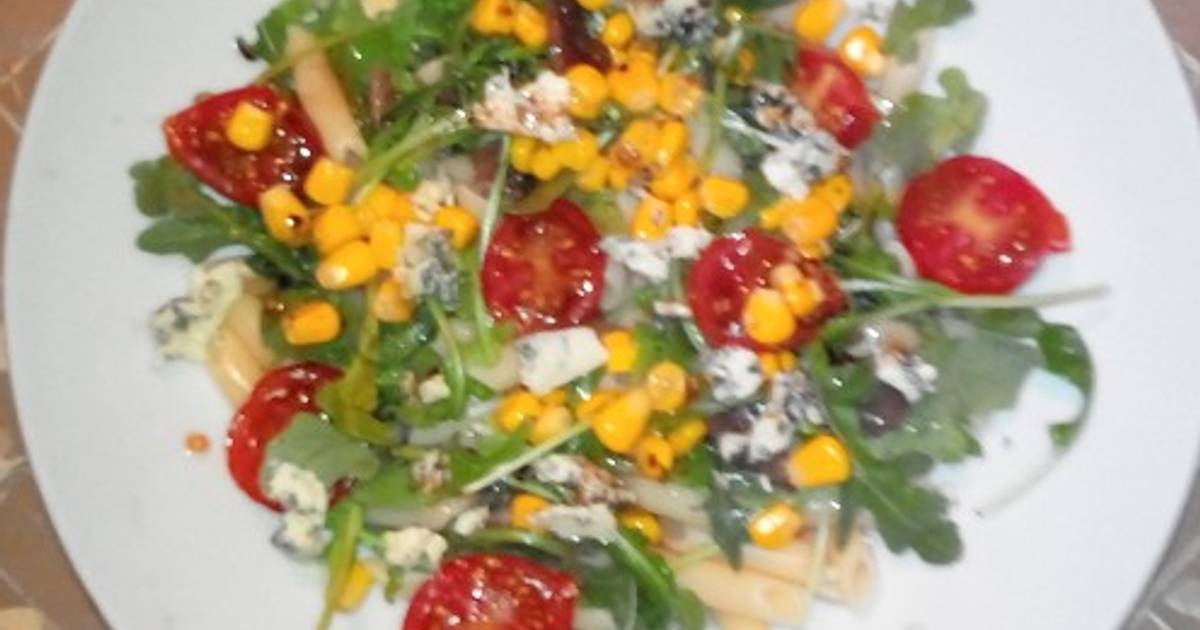 Ensalada de pasta, rúcula y roquefort Receta de patricianas- Cookpad