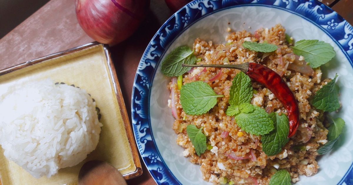 Thai Laab With Chicken Breast And Quinoa Recipe by Urban Kitchen
