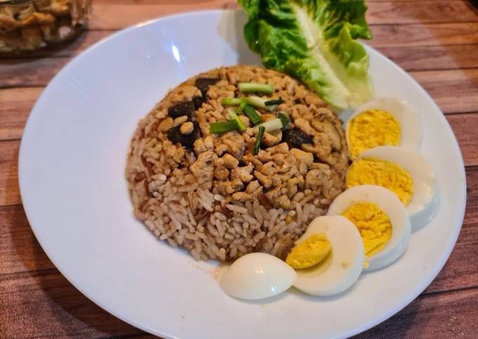 Resep Nasi Tim Ayam Jamur oleh Nuke - Cookpad