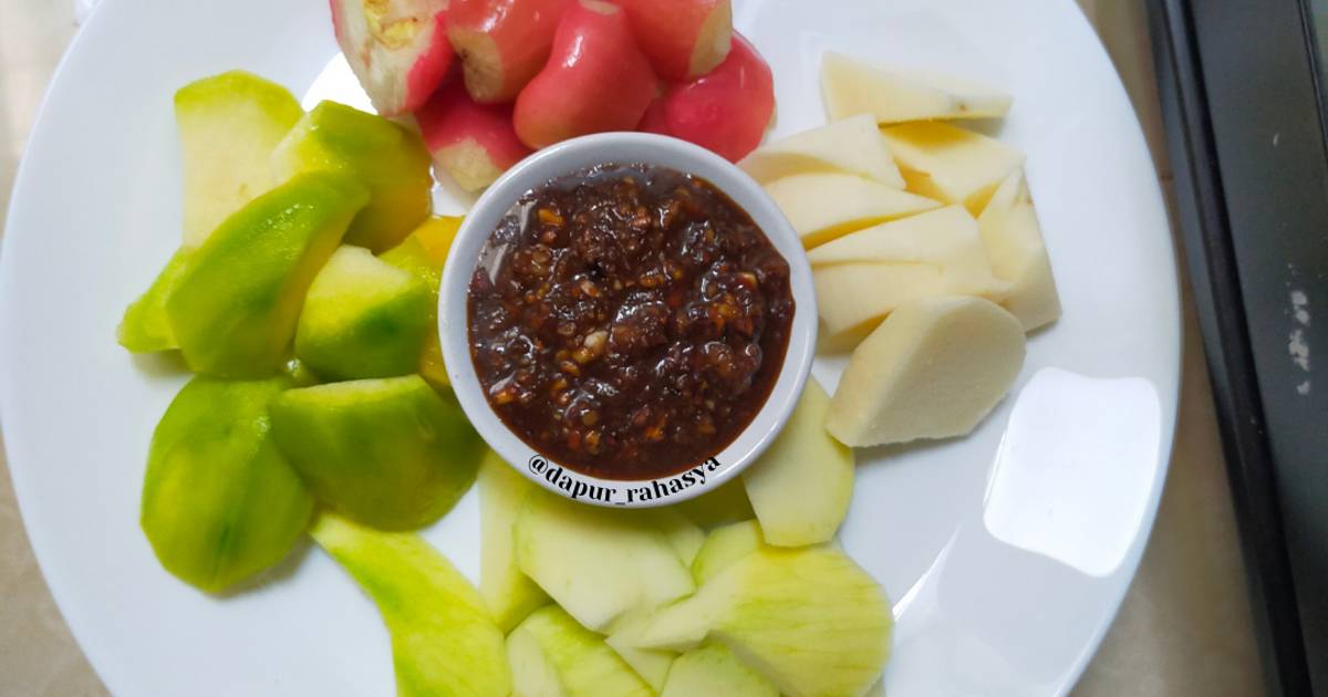 26 resep sambal rujak lotis buah enak dan mudah - Cookpad