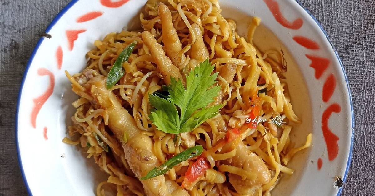 Resep Bakmi Ceker Mercon oleh Dapur illy - Cookpad