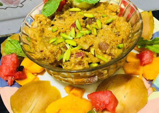 Mix fruits halwa Recipe by Neha Nikul Raval - Cookpad