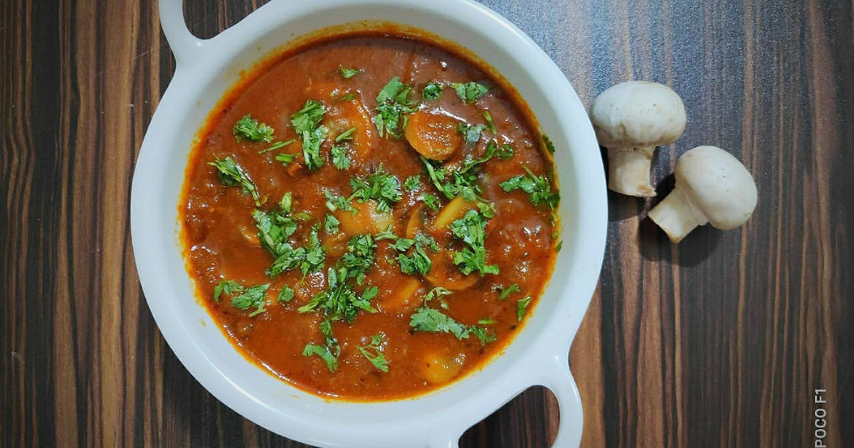 मशरूम मसाला (Mushroom Masala Recipe In Marathi) रेसिपी PRAVIN PARATE ...