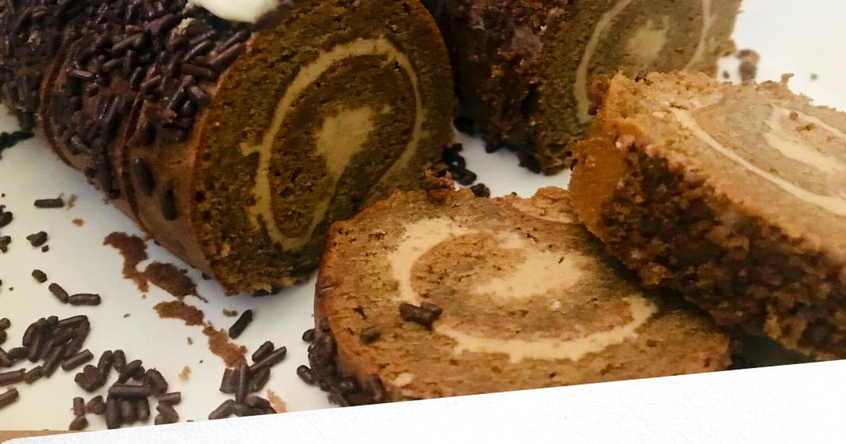 Resep 4. Mocca Roll Cake oleh Rachma - Cookpad
