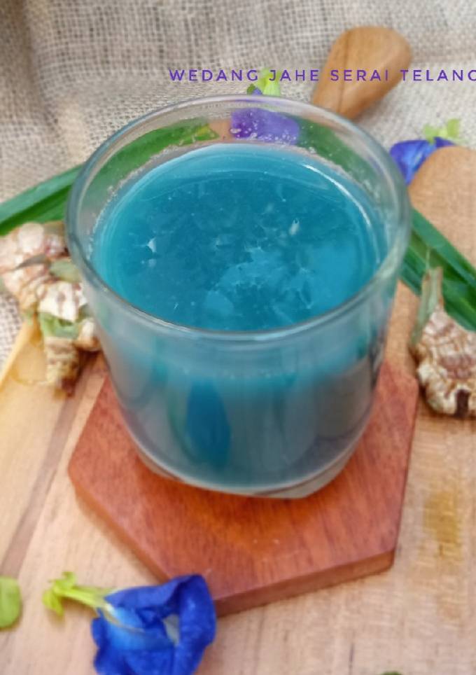 Resep Wedang Jahe Serai Telang oleh Momiera - Cookpad