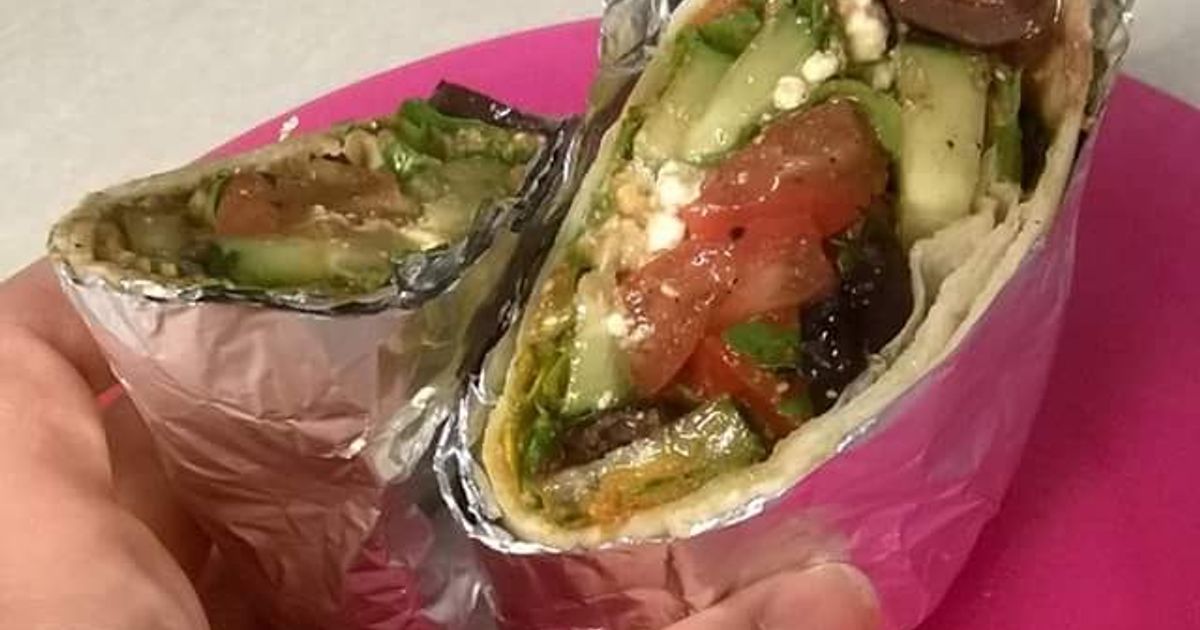 Greek Inspired Veggie Wrap Recipe By Hali