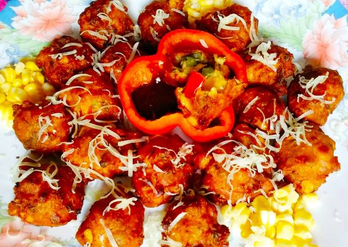Cheese Corn Pakoda Recipe by Geeta Godhiwala - Cookpad