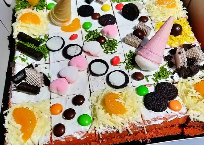 Resep Petit Fours Cake aka Cake Potong oleh RatnaFe - Cookpad