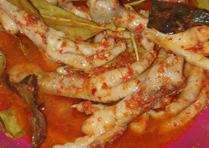 Resep Ceker Mercon oleh Dhea Hayashi Fazrin - Cookpad