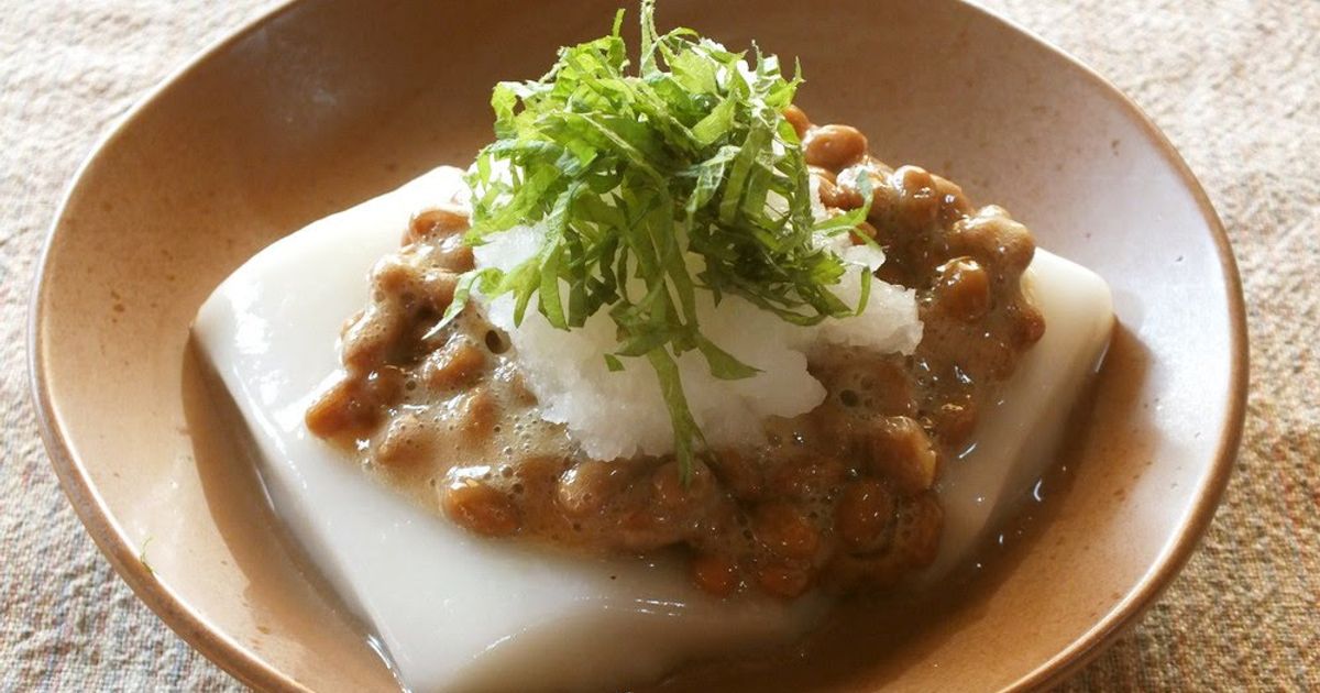 Mochi Rice Cakes With Grated Daikon Radish And Natto Recipe By Cookpad ...
