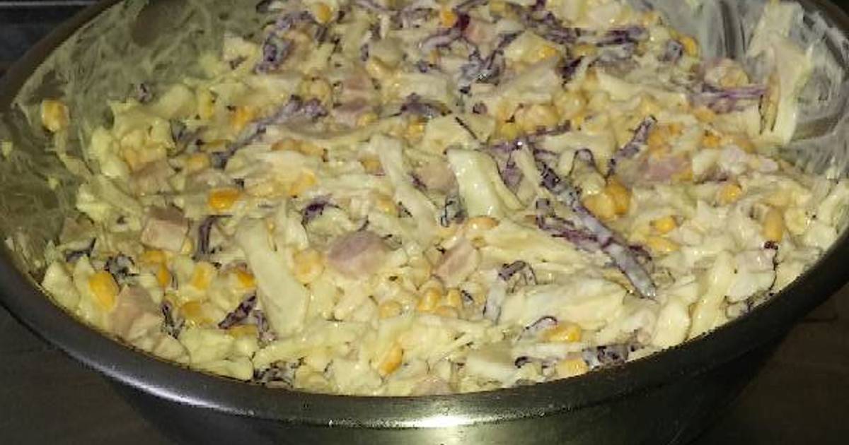 Ensalada de repollo multicolor Receta de Ana Ines Rodriguez - Cookpad