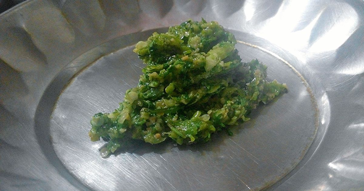 Kharda Spicy Green Chilly Chutney. Recipe By Tejal Gore