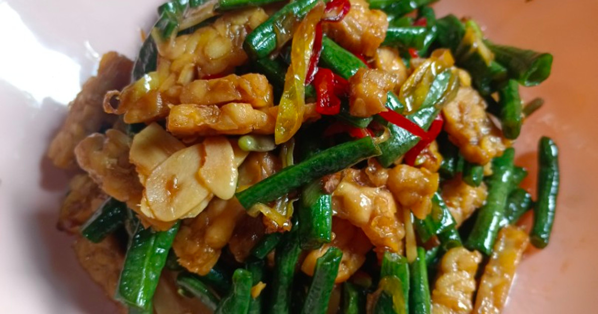 Resep Oseng Tempe Kacang Panjang oleh Amik Mayasari - Cookpad