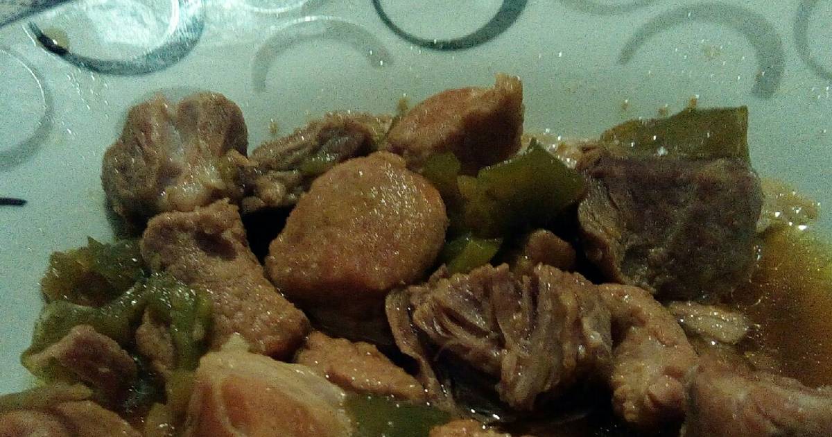 Carne de cerdo guisada Receta de FM- Cookpad