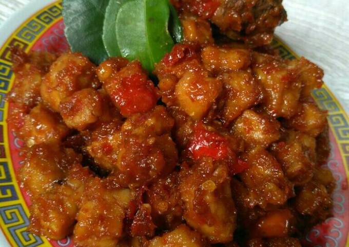 Resep Ayam Tempe Bumbu Rujak🍛 oleh Bunda AlCle - Cookpad