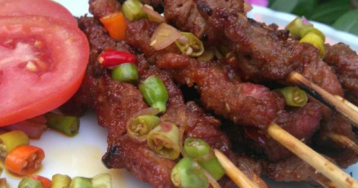 Resep 🐄Sate Sapi Bumbu Sederhana🐄 oleh Okti Erma - Cookpad