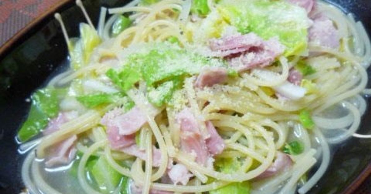 Simple Spring Cabbage & Bacon Soup Pasta Recipe By Cookpad.Japan