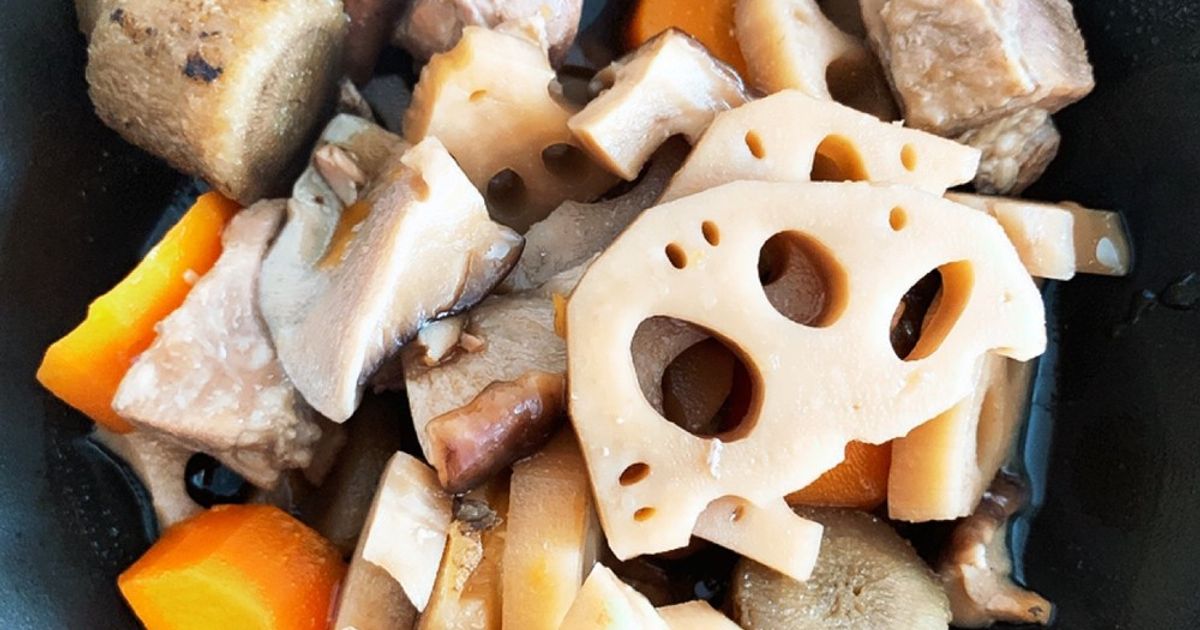 Chikuzen Ni (Simmered Chicken And Root Vegetables) Recipe By みなえ