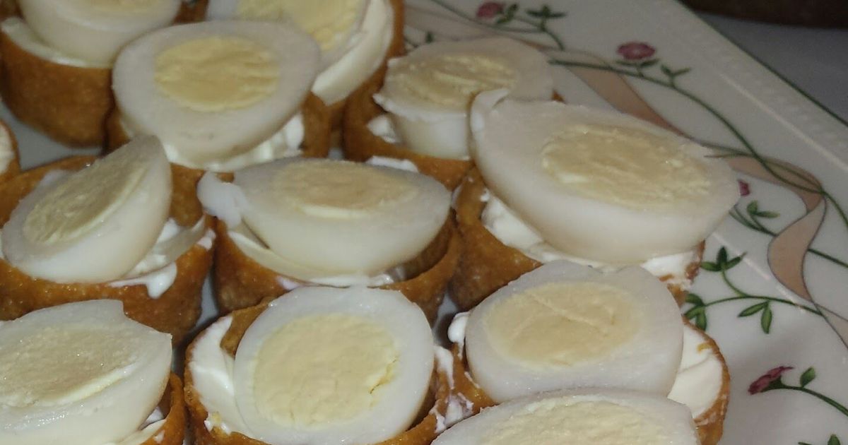 Pickled Egg Canapés Recipe by Rae