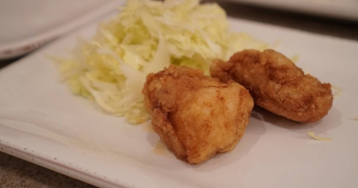 🐟 Fritto de cheek of skate - Fried cheek Recipe by tomo_ya - Cookpad