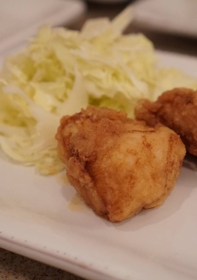 🐟 Fritto de cheek of skate - Fried cheek Recipe by tomo_ya - Cookpad