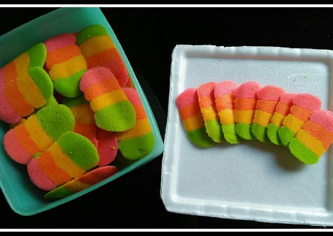 Resep Lidah kucing rainbow oleh ayu - Cookpad