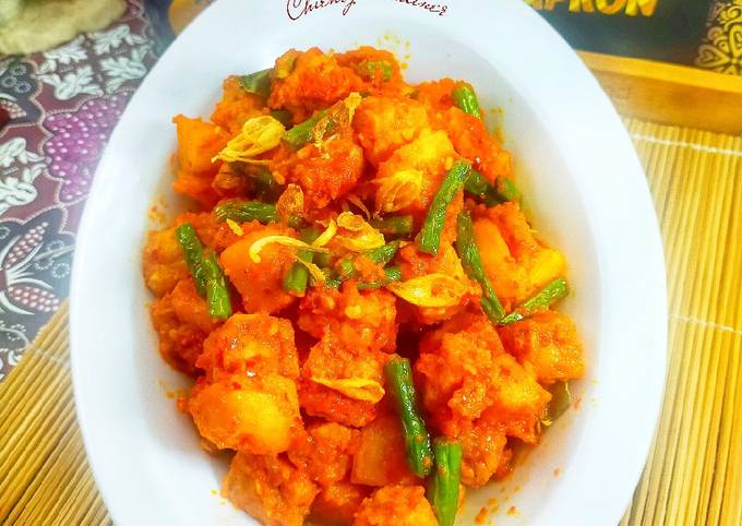 Resep Sambal Goreng Tempe Kentang Buncis oleh Chiensyn Kuliner - Cookpad