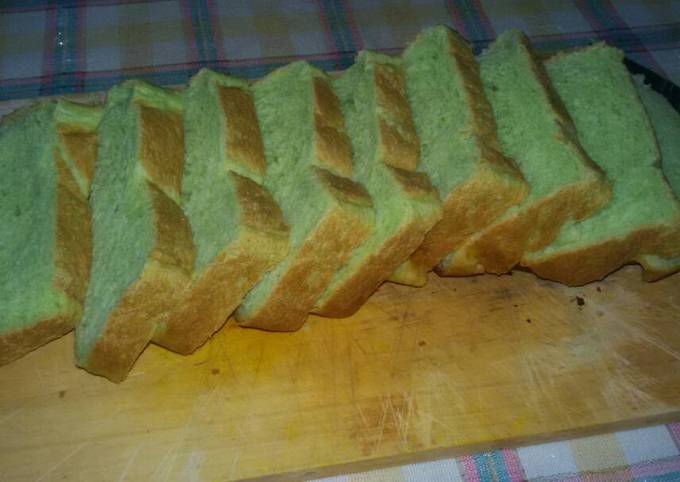 Resep Roti Tawar Pandan Wangi Eggless 😄 Oleh Ikasari Iin Cookpad