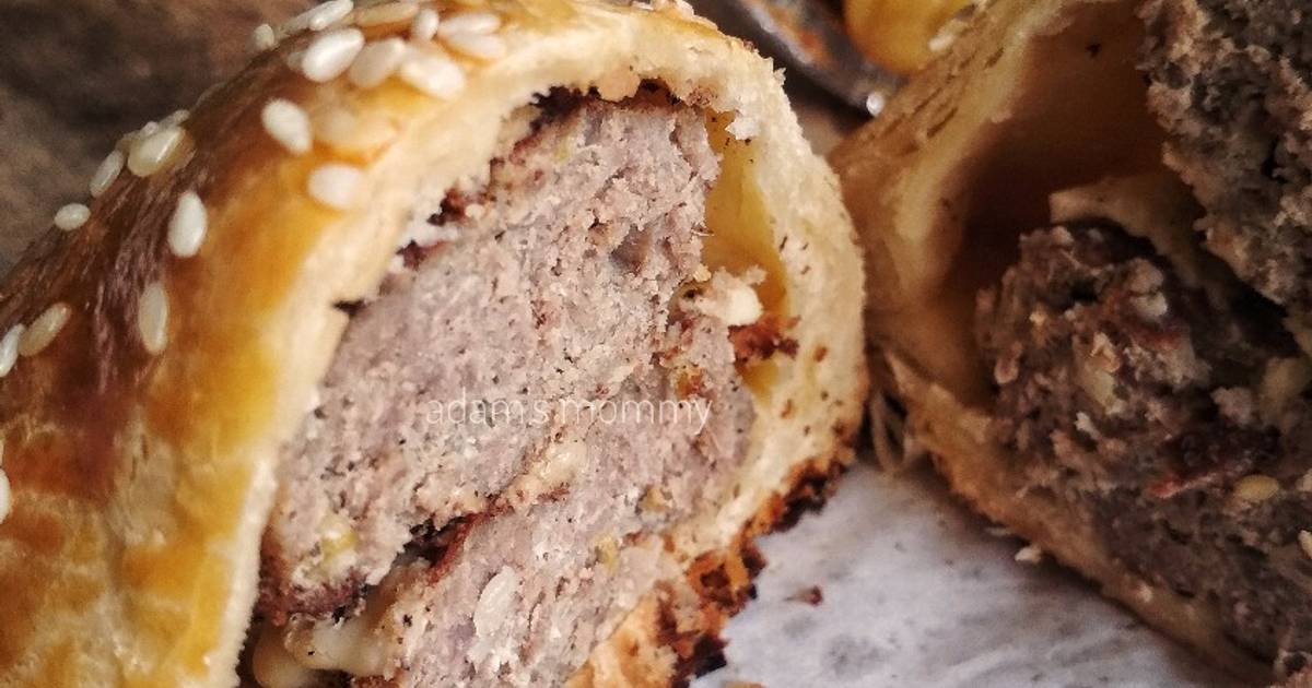 Resep Puff Pastry Burger oleh Adam's Mommy - Cookpad