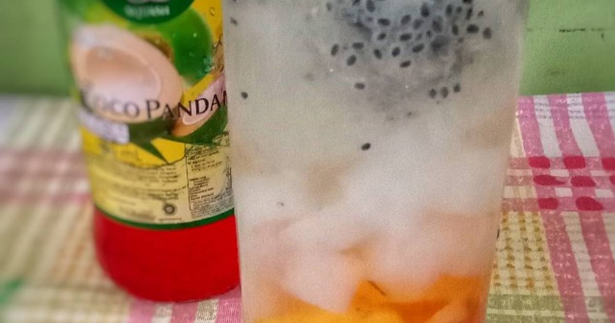 Resep Es Setup nanas Coco pandan oleh Roro Yulia - Cookpad