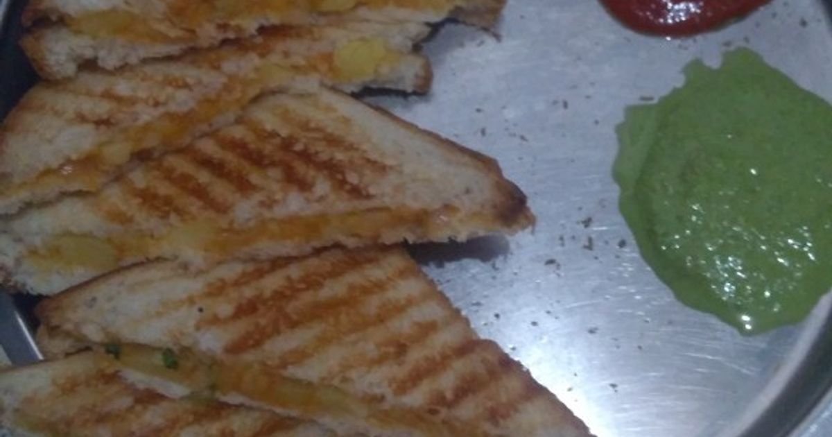 Nehal D Pathak દ્વારા રેસીપી ઓનીઓન પોટેટો સેન્ડવીચ (Onion Potato Sandwich Recipe In Gujarati ...